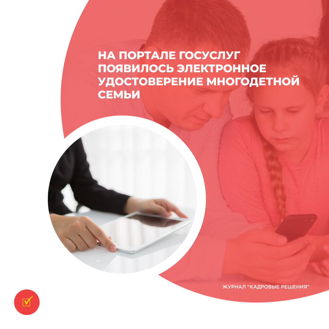 На портале госуслуг появилось электронное удостоверение многодетной семьи :: Profiz.ru